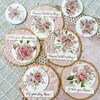 Set 6pcs Die Cut Small Oval Paper Doilies for Creating Journaling Card ...