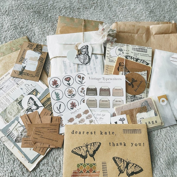 Printable Bundle Instant Download Junk Journal Kit Fussy Cut Journal ...