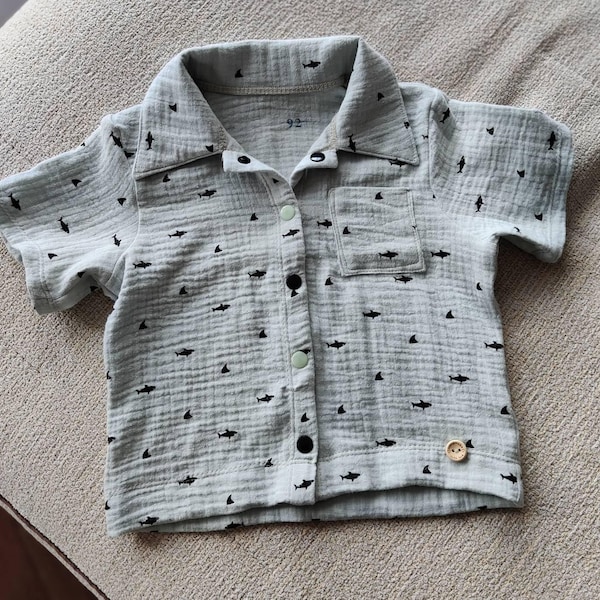 Shirt Sewing Pattern for Kids, Boy's Shirt Pattern, Kids Pattern, PDF ...