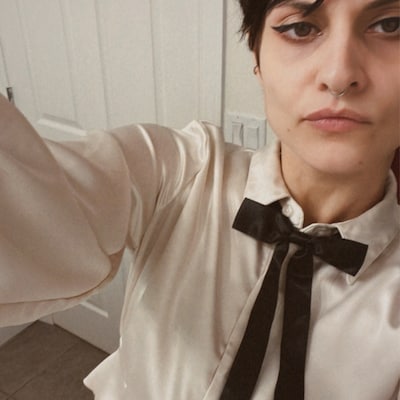 Vintage Black Satin Western Tie Mid Century Cowboy Style Colonel ...