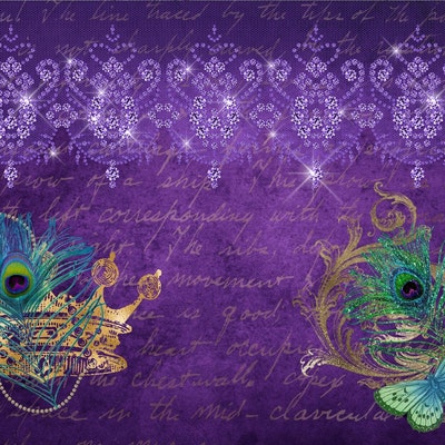 Peacock Fantasy Digital Scrapbooking Kit, Peacock Clipart, Vintage ...