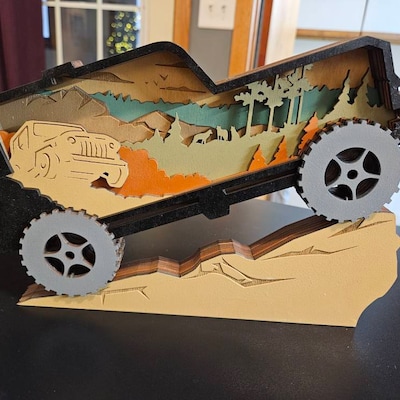 Laser Cut Cat With Kittens With Interior Design - Etsy