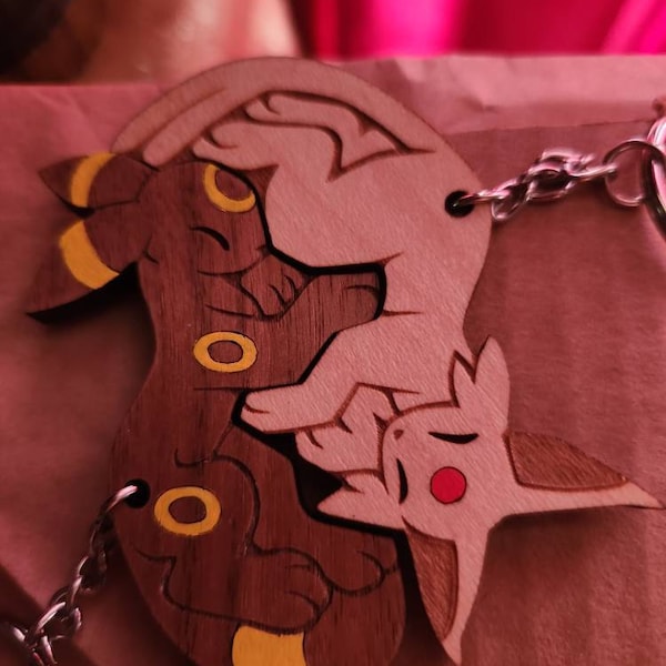 Desert Friends Owl and Fennec Fox Couple Keychains Bff Relationship ...