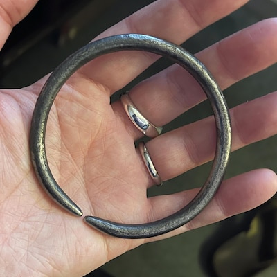 Hand Forged Iron Ring - Etsy