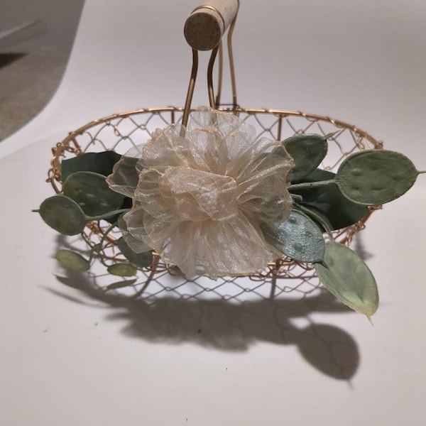 Flower Girl Basket | Willow Wedding Basket | Wedding Basket Set | Ring ...