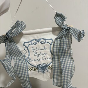 Monogrammed Simple Bow Burp Cloth or Bib - Etsy