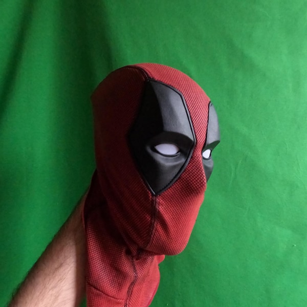Deadpool Halfshell Costume Cosplay Mask With Screen Printed Fabric and ...