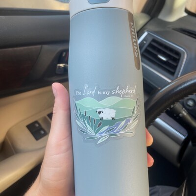 Sea Turtle With Flowers Clear Vinyl Sticker Ocean Stickers Surf Sticker ...