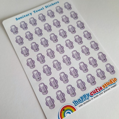 49 Cute Sanitary Towel Planner Stickers - Etsy