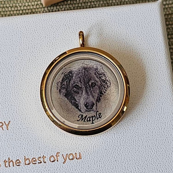 Personalized Keepsake Necklace • Pet Hair Keepsake • Memorial Gifts for ...