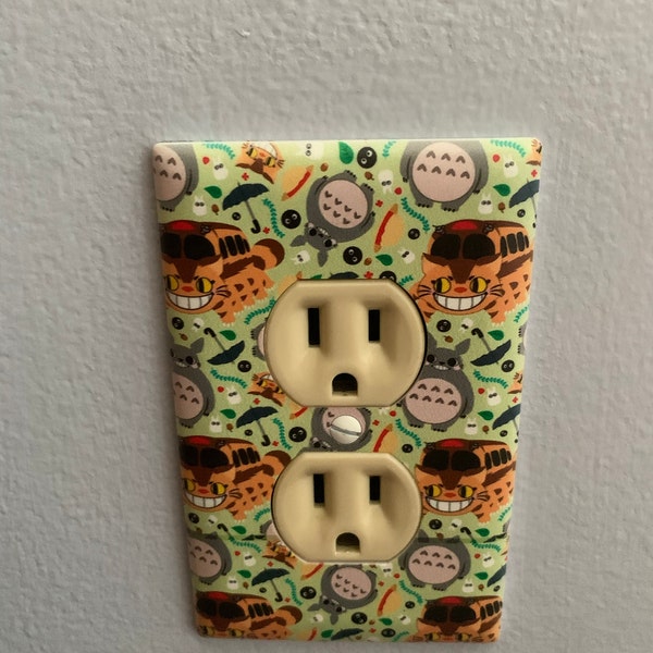 Custom Design Logo Light Switch Plate Outlet Plug Cover Cable Plug ...
