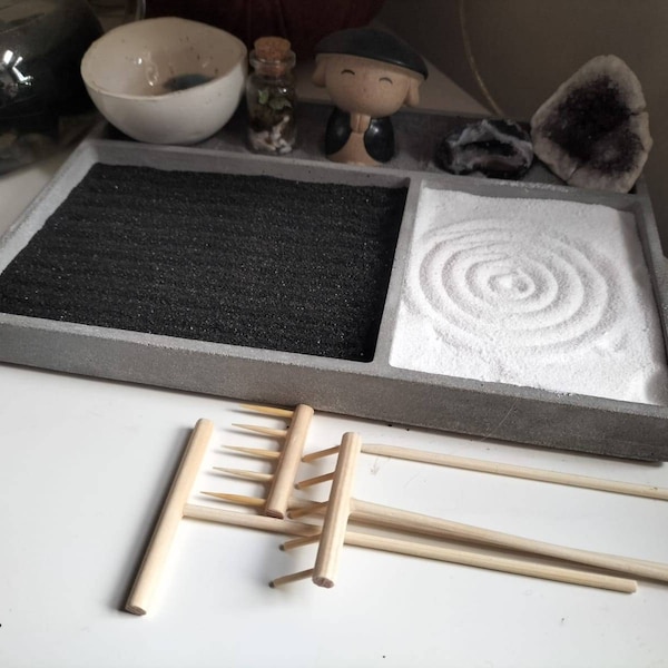 Zen Garden and Rake Set - Etsy