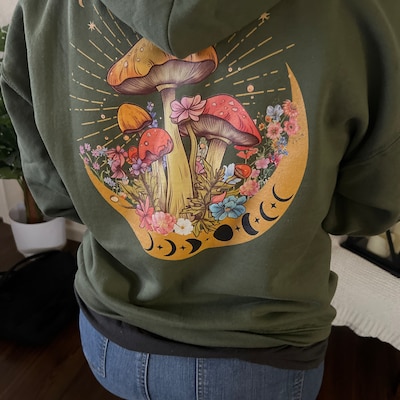 Mystic Sun and Moon Cottage Core Sweatshirt, Celestial Moon Phase Boho ...