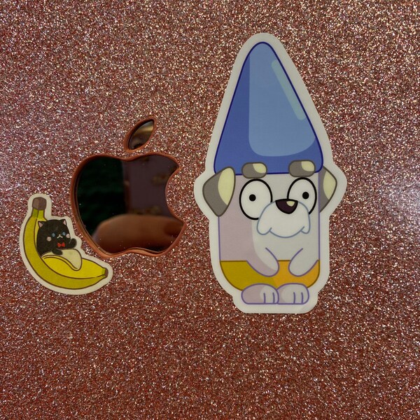 Bluey Jeremy Garden Gnome Sticker Decal - Etsy