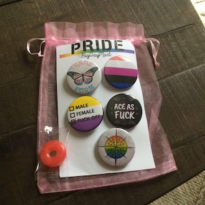 Subtle Pansexual Pride 1.5 Metal Pinback Buttons Pan Flag Colors Subtle ...