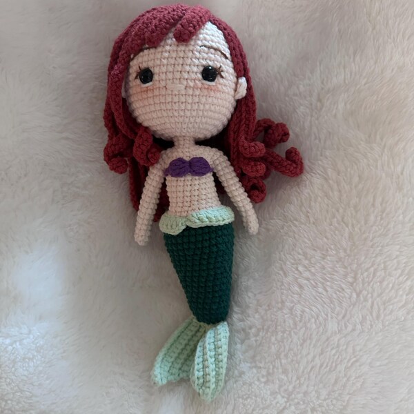 Princess Ariel Crochet / Mermaid Princess, Princess Dolls,amigurumi ...