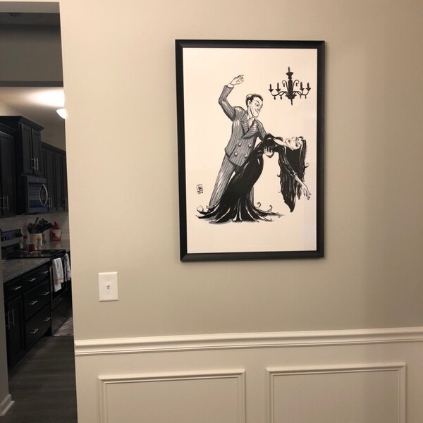 The Gothic Tango Art Print - Hand Drawn Art - Movie / TV / Pop Culture ...