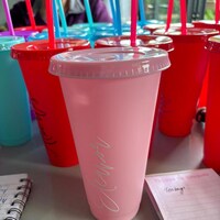 Personalised Name Cold Cup 24oz | Starbucks Cup With Lid and Straw ...