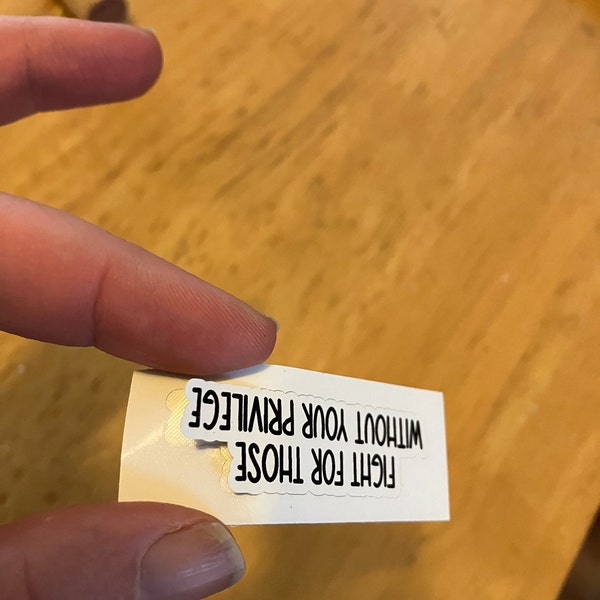 Fight for Those Without Your Privilege Stickers, Equal Rights Stickers ...