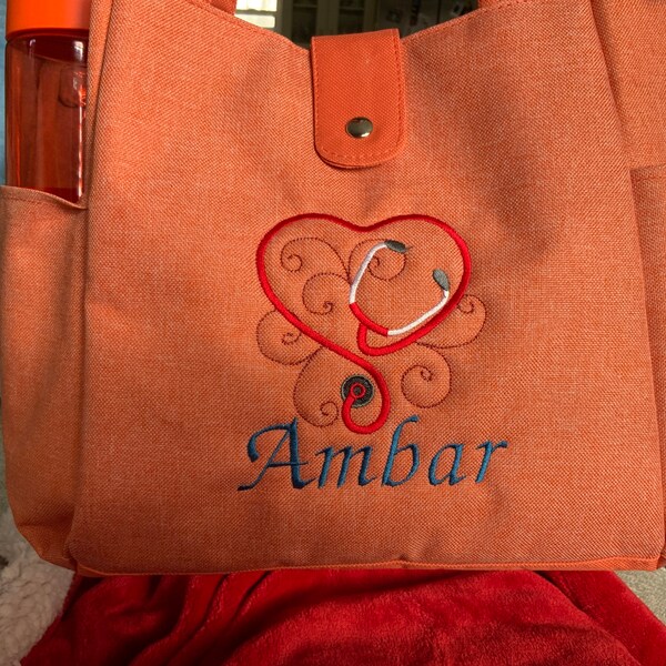 Stethoscope Embroidery, Doctor and Nurse Stethoscope Heart, Heartbeat ...
