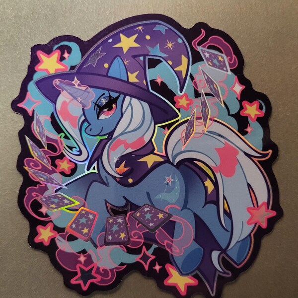 3.5 X 3.5 Holographic Trixie Vinyl Sticker - Etsy