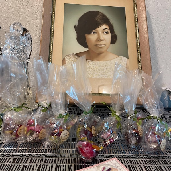 Custom Funeral Flower Ornament, Grief Remembrance Ornament, Funeral ...