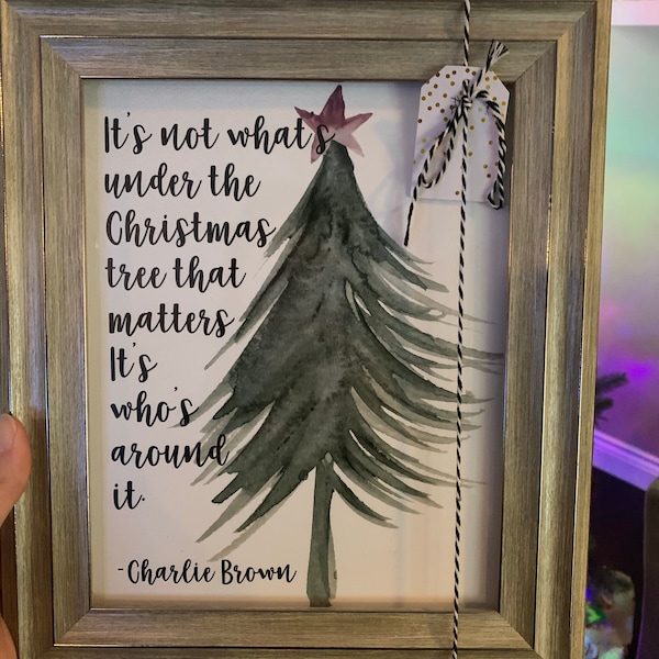 It's Not What's Under the Tree That Matters It's Who's Around It ...