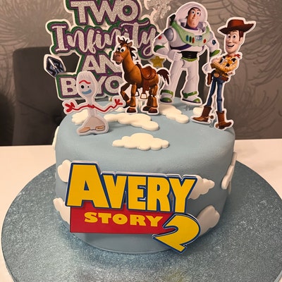 Two Infinity and Beyond Birthday Cake Topper, Custom Toy Story Cake ...