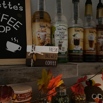 Coffee Mini Book Stack Coffee Bar Coffee Decor Farmhouse - Etsy