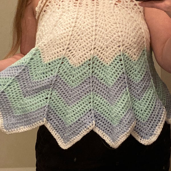 Crochet Tops Pattern, Clam Top, Summer Crochet Top, Boho Crochet Top ...