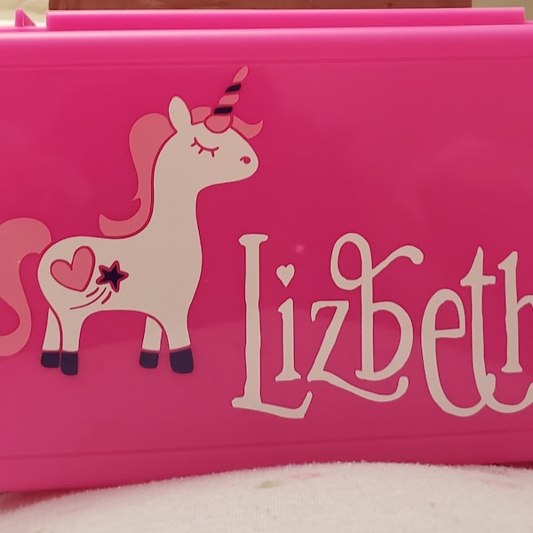 Unicorn Pencil Box, Personalized Pencil Box, Back to School Gift ...