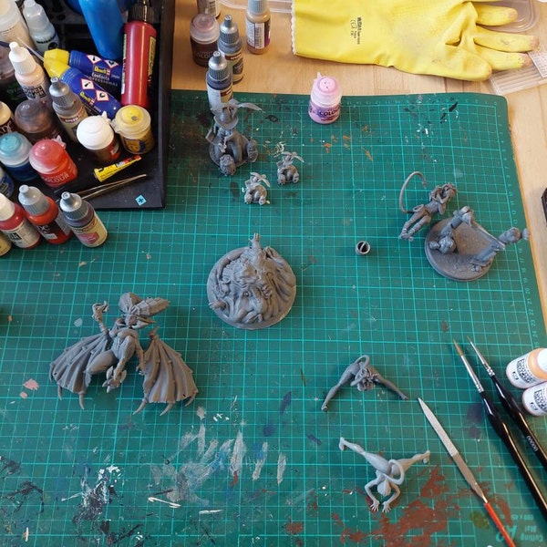 Brutal Sexy Pinups 3D Printed Minifigures for Fantasy Miniature ...