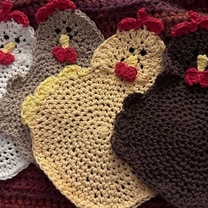 Crochet Pattern for the Swanky Chicken Trivet Potholder PDF - Etsy