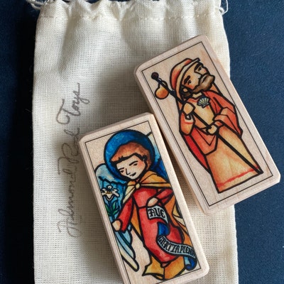 2 Patron Saint Blocks of Your Choice With Gift Bag // Catholic Gifts ...