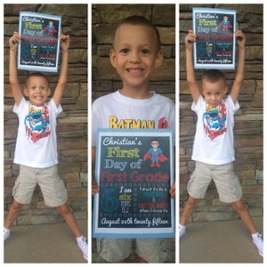 First Day of School Sign - Last Day of School Sign - Printable 8x10 ...