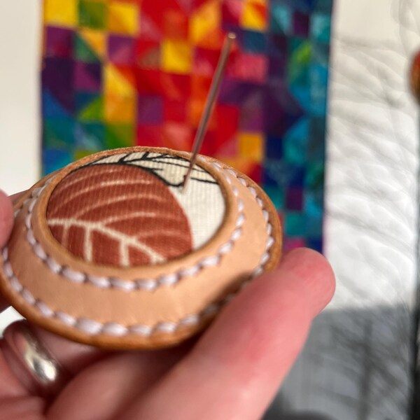 Leather Pin Cushion FREE Personalisation - Etsy