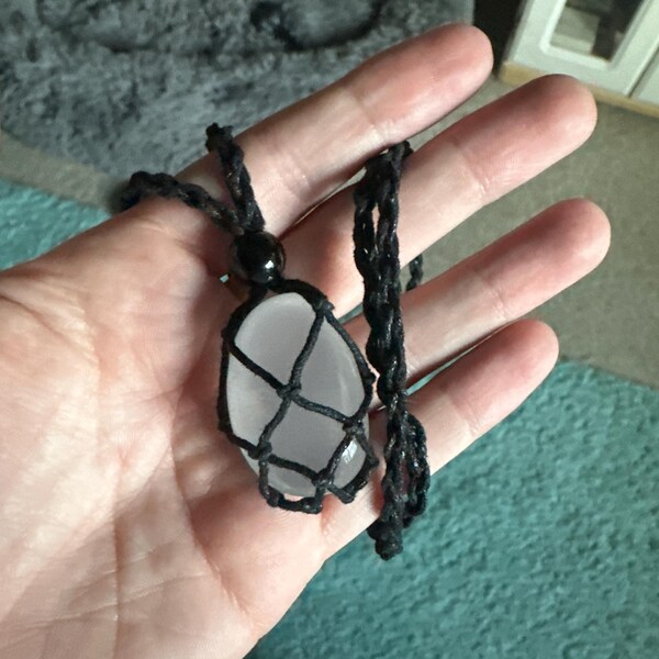 Woven Basket Waxed Hemp Interchangeable Adjustable Crystal Net Cord ...