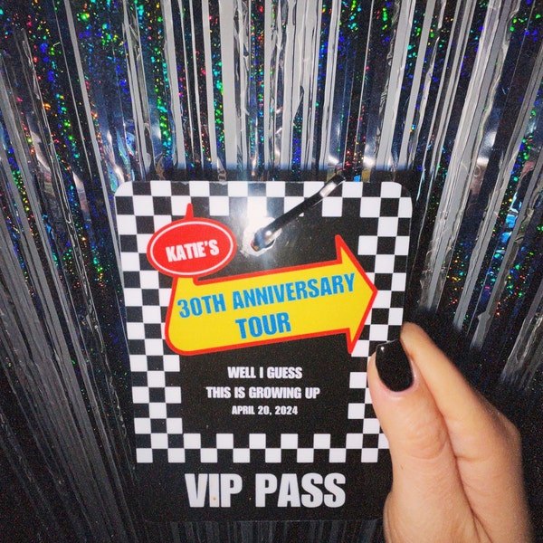 Classic Warped Inspired VIP Pass All Access AAA Lanyard Design, Canva ...