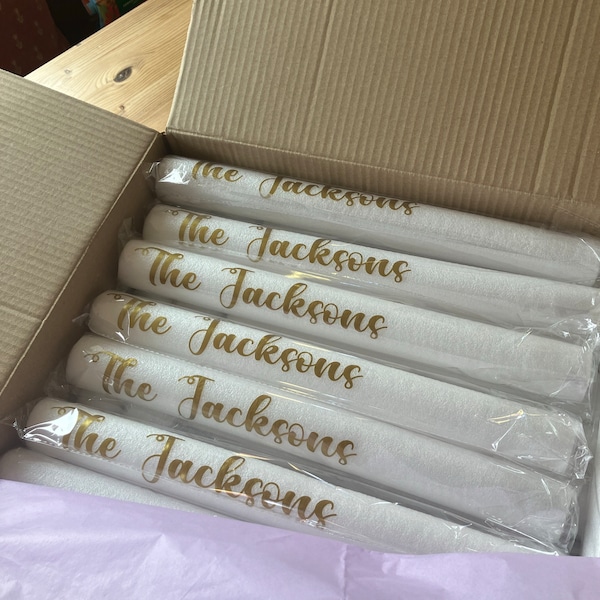 Personalised Foam Glow Sticks, LED Foam Glow Sticks, Party Accesories ...