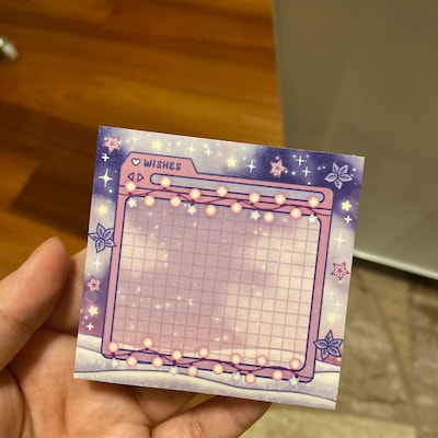 Winter Wishes Sticky Notes Christmas Holiday Kawaii Dreamy Aesthetic ...