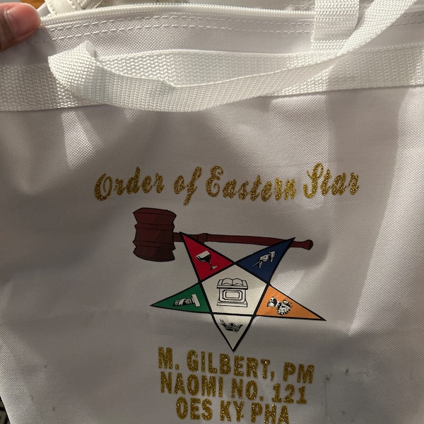 OES - Order of the Eastern Star Logo With Gavel Sisterhood Tote Bag - Etsy