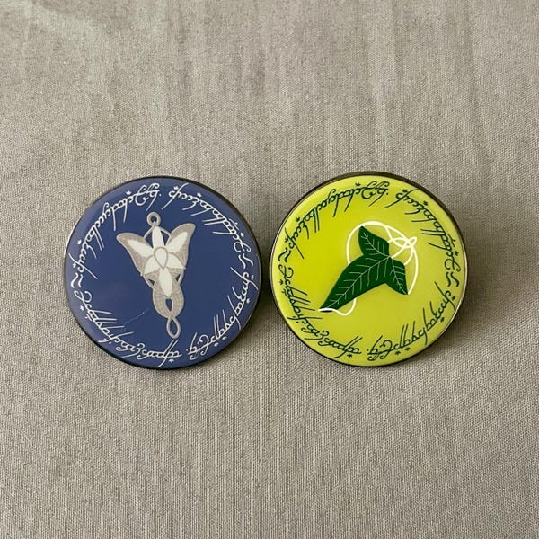 LOTR Pin Set | Collectibles | Lord of the Rings - Etsy