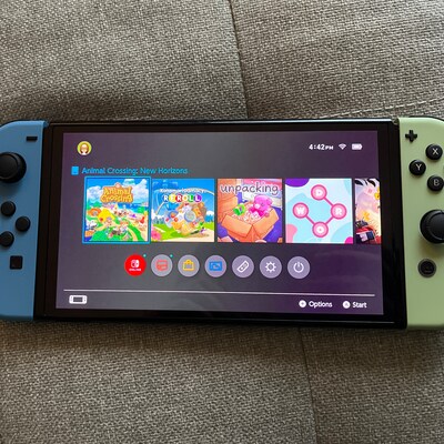 New Nintendo Switch Custom Clear Atomic Purple Joycons With - Etsy