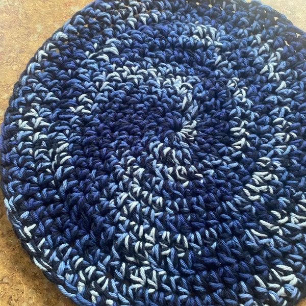 Rustic Round Trivet Crochet Pattern, Farmhouse Hot Pad Crochet Pattern ...