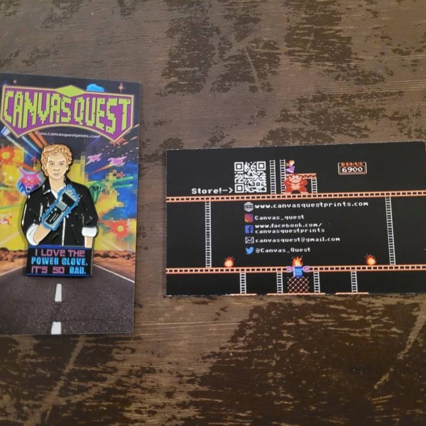 The Wizard Lucas Barton I Love the Power Glove. Its so Bad Enamel Pin ...