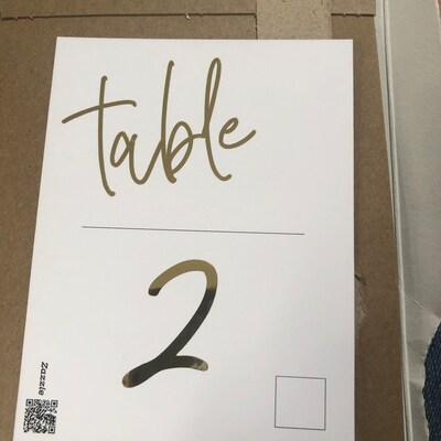 Table Number Sticker, Elegant Wedding Reception Vinyl Decal Numbers ...