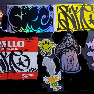 Sike One BLUE Eggshell Sticker EZ PEEL - Etsy UK