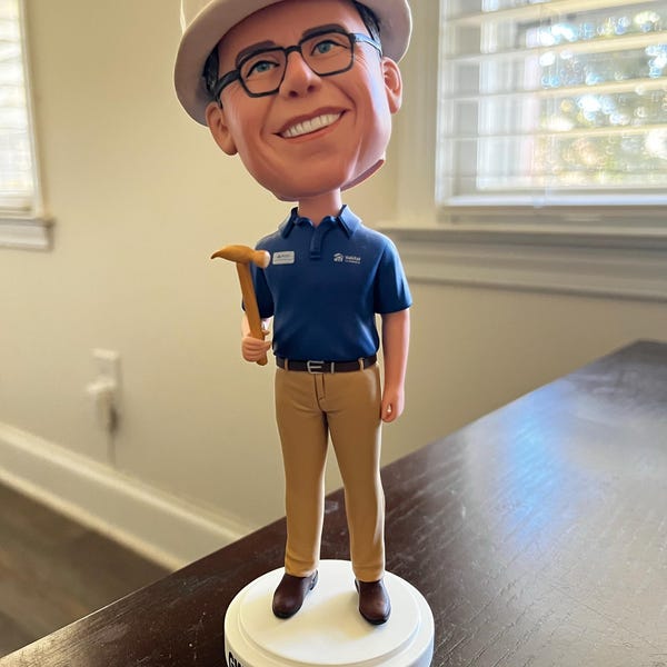 Custom Bobblehead Construction Worker, Custom Construction Worker ...