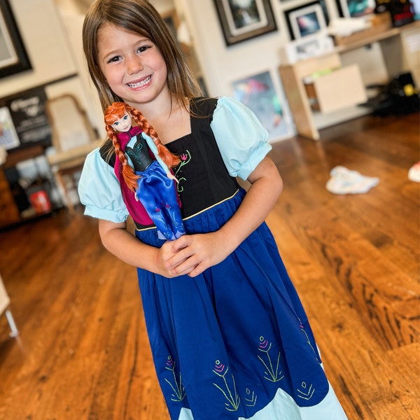 Princess Dress - Frozen, Ana Inspired - Hand Embroidered, Soft ...