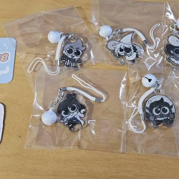 Honkai Star Rail HSR Penacony Googly Eye Shaker Keychains - Boothill ...